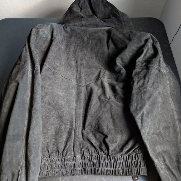 Code Zero | Jackets & Coats | Vintage Code Zero Black Suede Leather ...
